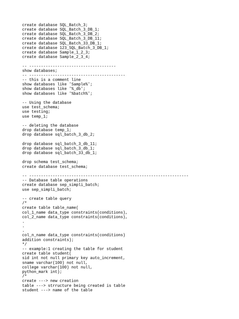 SQL Day 4txt - 1728235113795 | PDF | Relational Database | Databases
