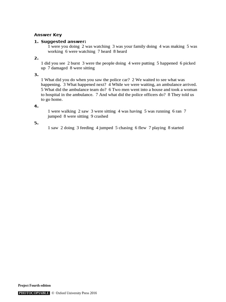 Unit 3 Communication - Answer Key | PDF