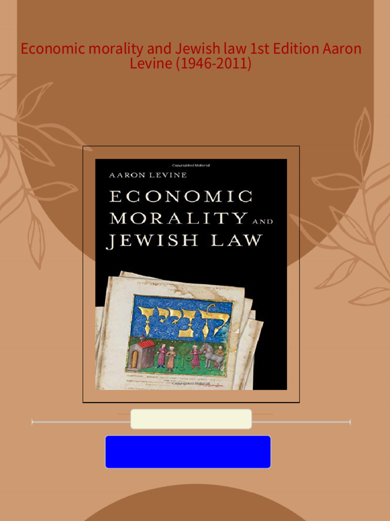 (FREE PDF Sample) Economic Morality and Jewish Law 1st Edition Aaron ...