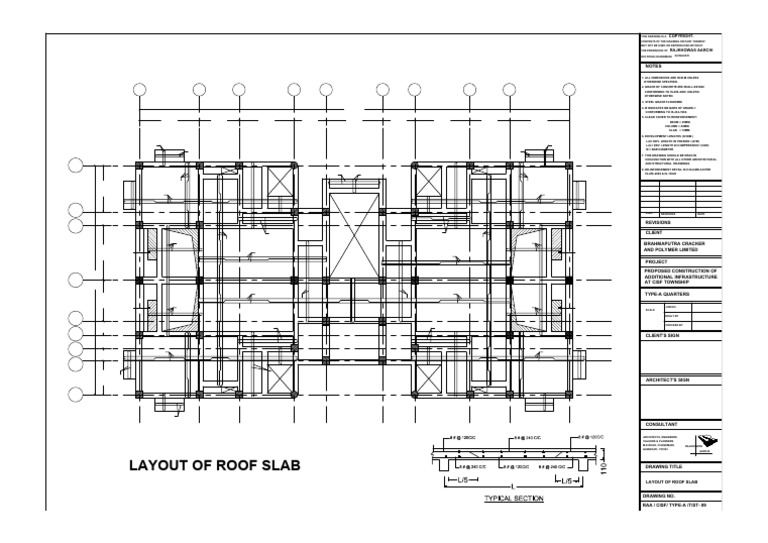 Tuqcrde2tf Quater Type-A Roof Slab-Model | PDF | Structural Engineering ...