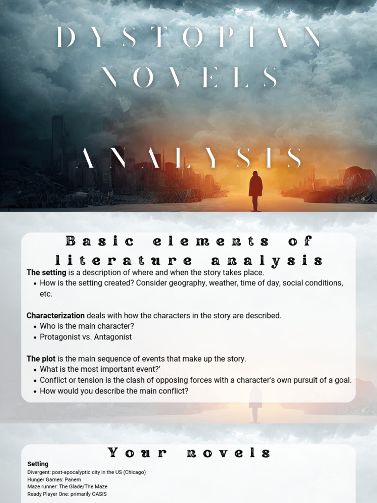 Analysis Dystopian Novels ENG 5 PDF | PDF | The Hunger Games | Dystopia