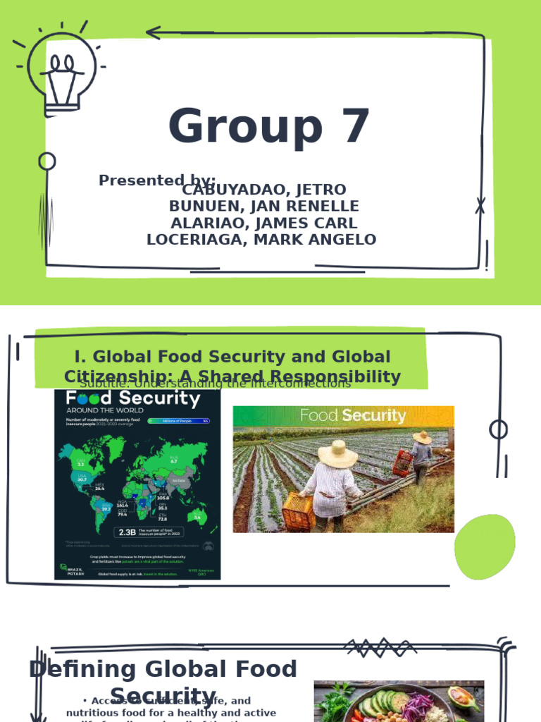 Global Food Security: Challenges & Solutions | PDF | Agriculture | Food ...