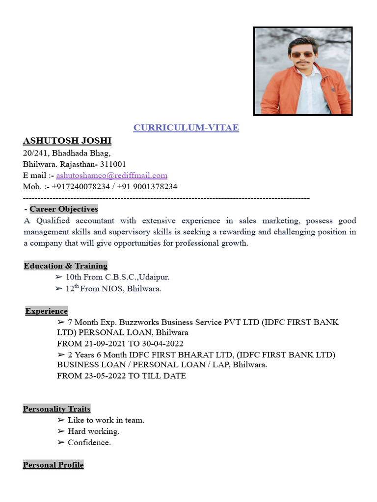 Ashu CV | PDF