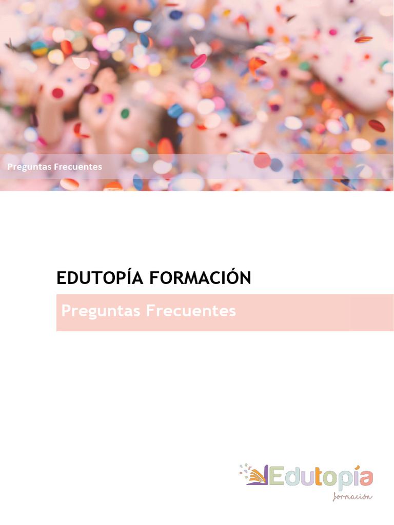 Guía FAQ Edutopía Formación | PDF | Informática