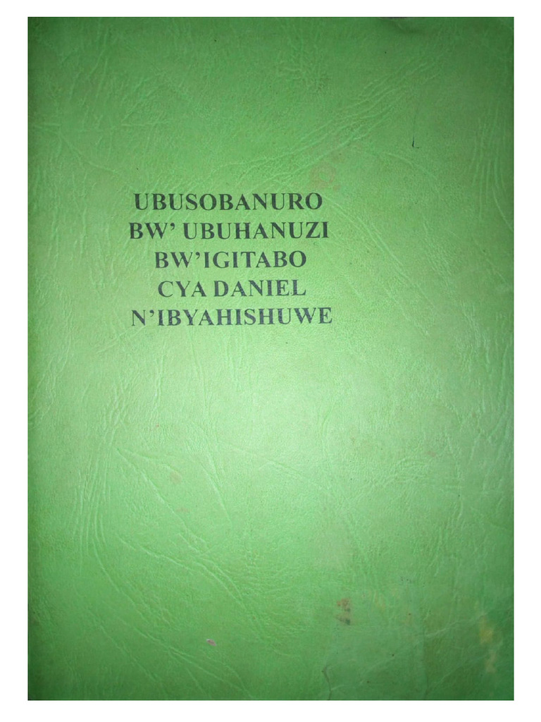 Danyeli N'ibyahishuwe | PDF