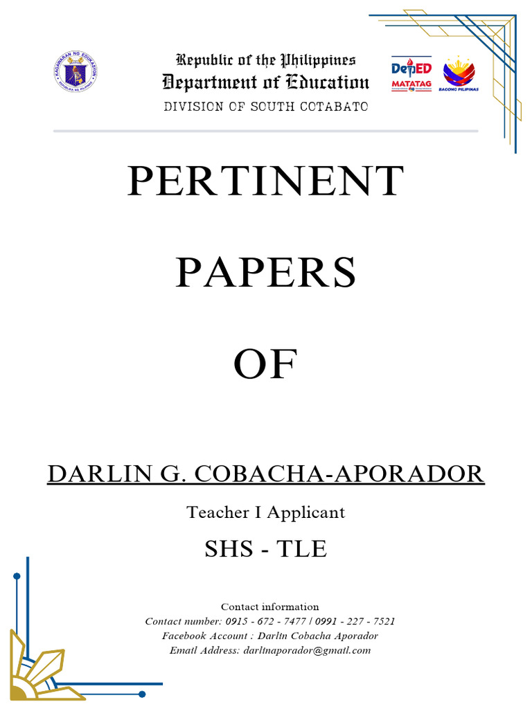 Pertinent Paper Cover | PDF