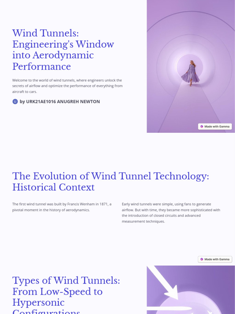 Wind Tunnels Engineerings Window Into Aerodynamic Performance | PDF ...