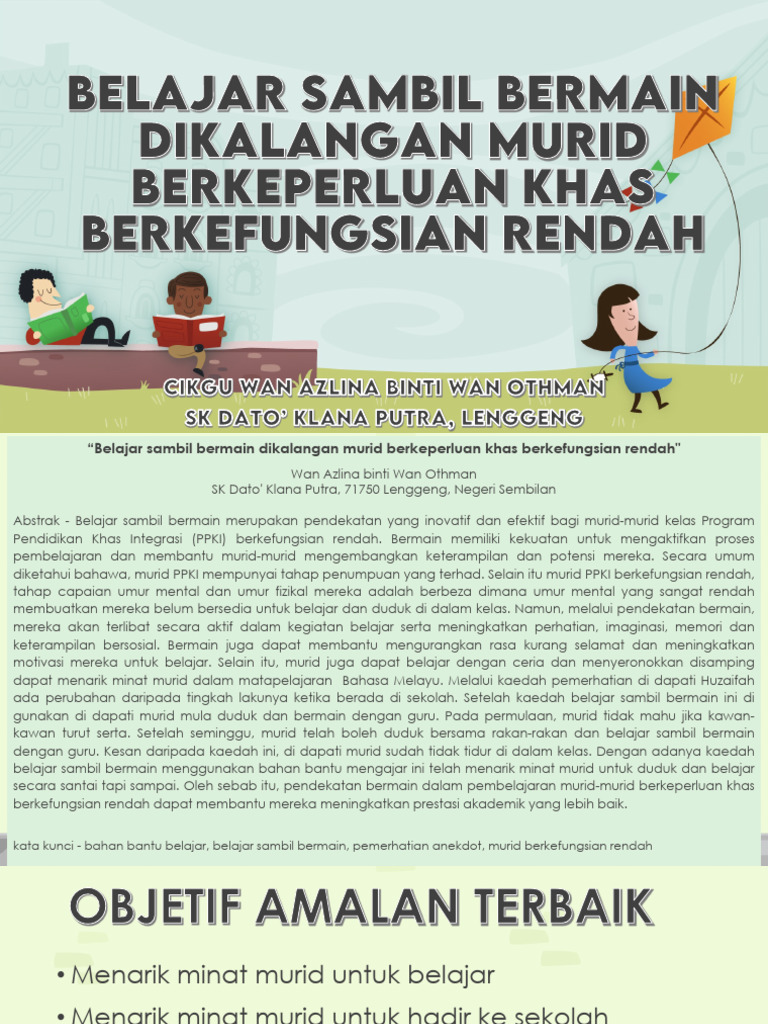 Belajar Sambil Bermain (Wan Azlina Wan Othman) | PDF