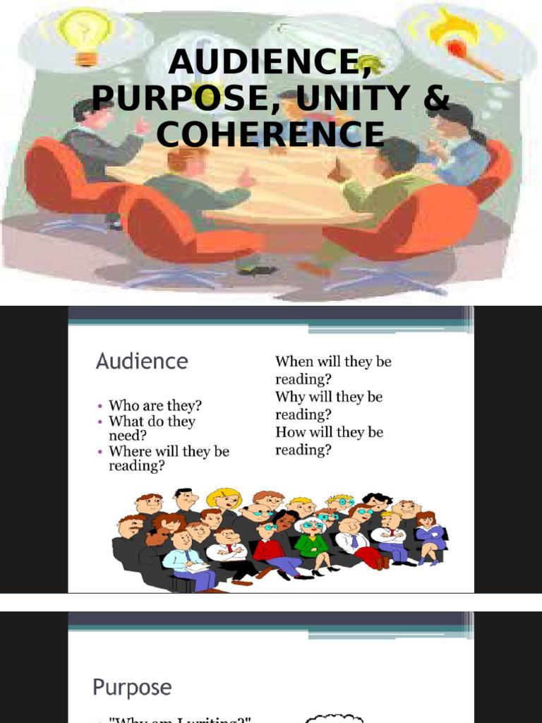 In English Unity, cohesion, coherence | PDF