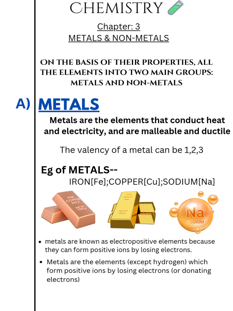 Chemistry ? - 20241227 - 175526 - 0000 | PDF | Salt (Chemistry) | Metals