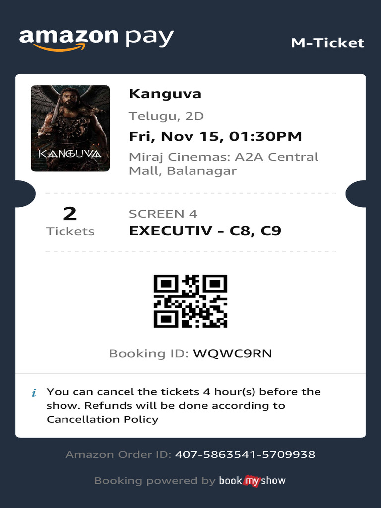 Kanguva Tickets at Miraj Balanagar | PDF