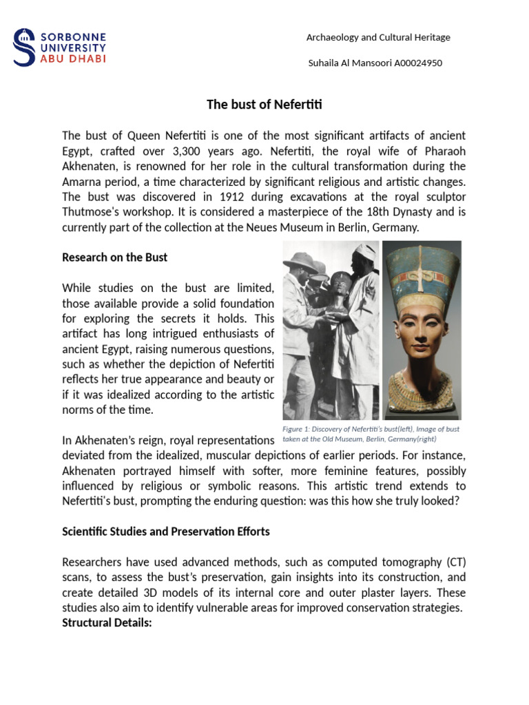 Nefertiti Bust: Preservation Insights | PDF