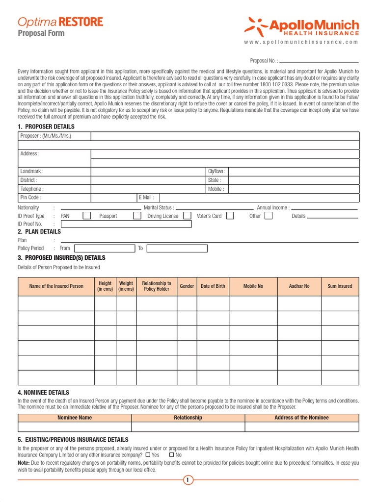 B118853418 Optima Restore Individual | PDF | Insurance | Hiv/Aids