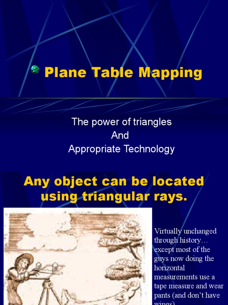 EE Plane Table Mapping | PDF | Map | Triangle