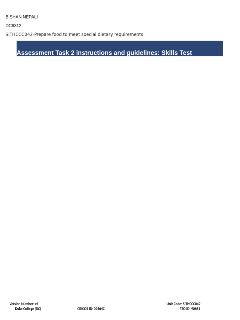 Dietary-Specific Food Preparation Guide | PDF | Cooking | Baking