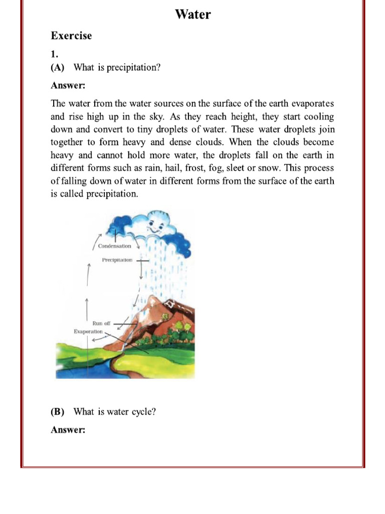 Water Class 7 | PDF