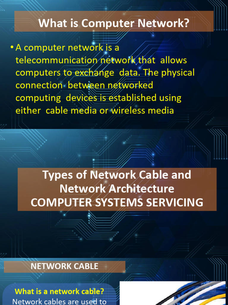 Lesson 2 Types of Network Cable and Network Architecture | PDF ...
