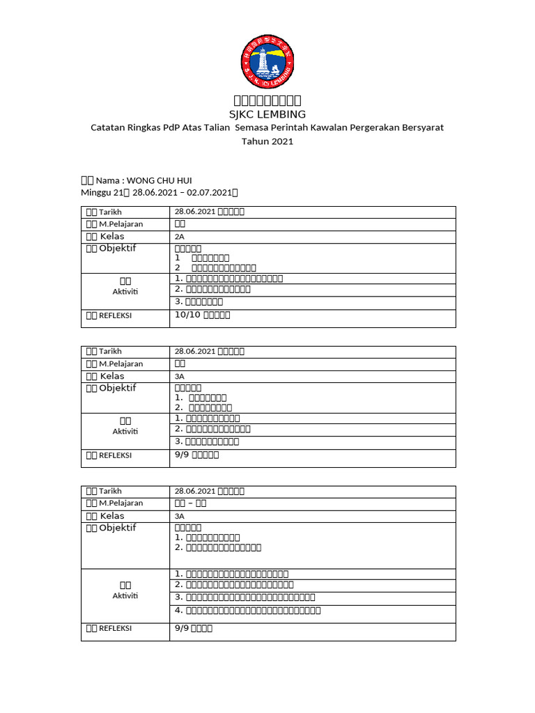 WCH Erph Ringkas m21 | PDF