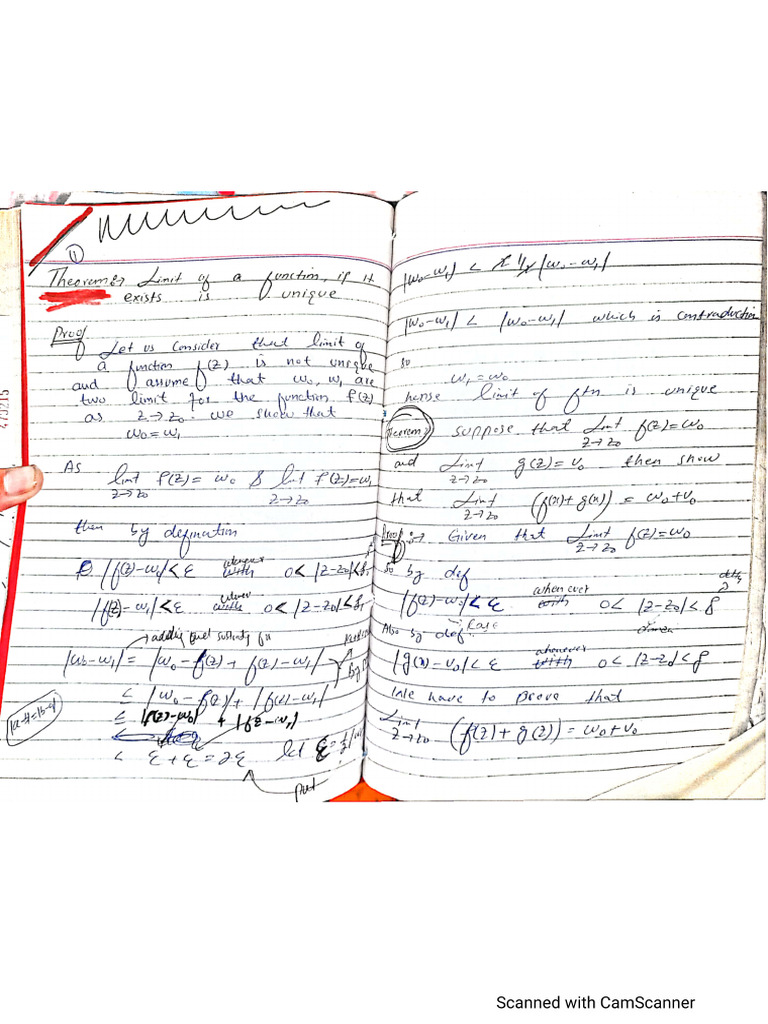 My Hend Written Nots For BS Maths | PDF