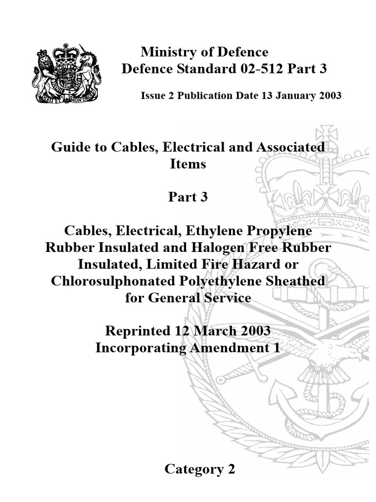 Def Stan 02 512 pt3 | PDF | Alternating Current | Electrical Connector
