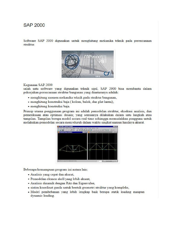 Tutorial Sap2000 | PDF