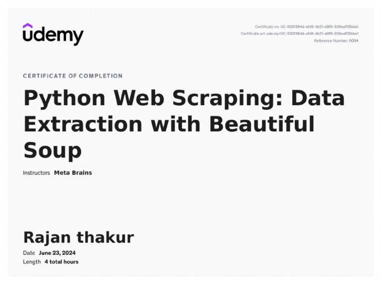 Python Web Scrapping | PDF