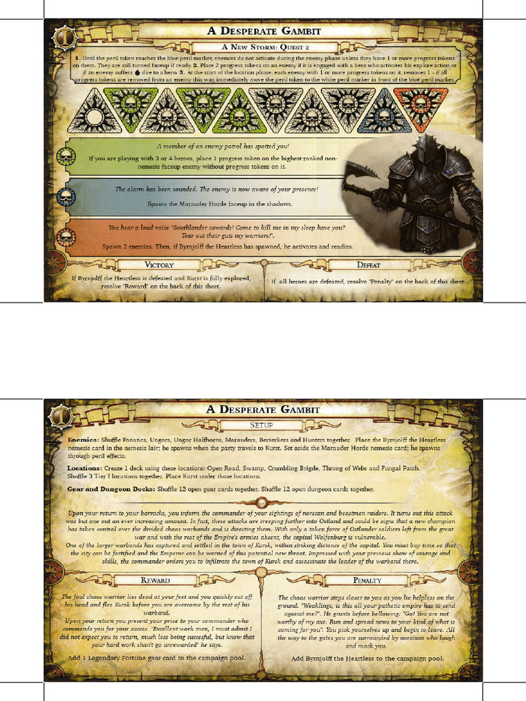 A New Storm - Quest 2 A Desperate Gambit PDF | PDF