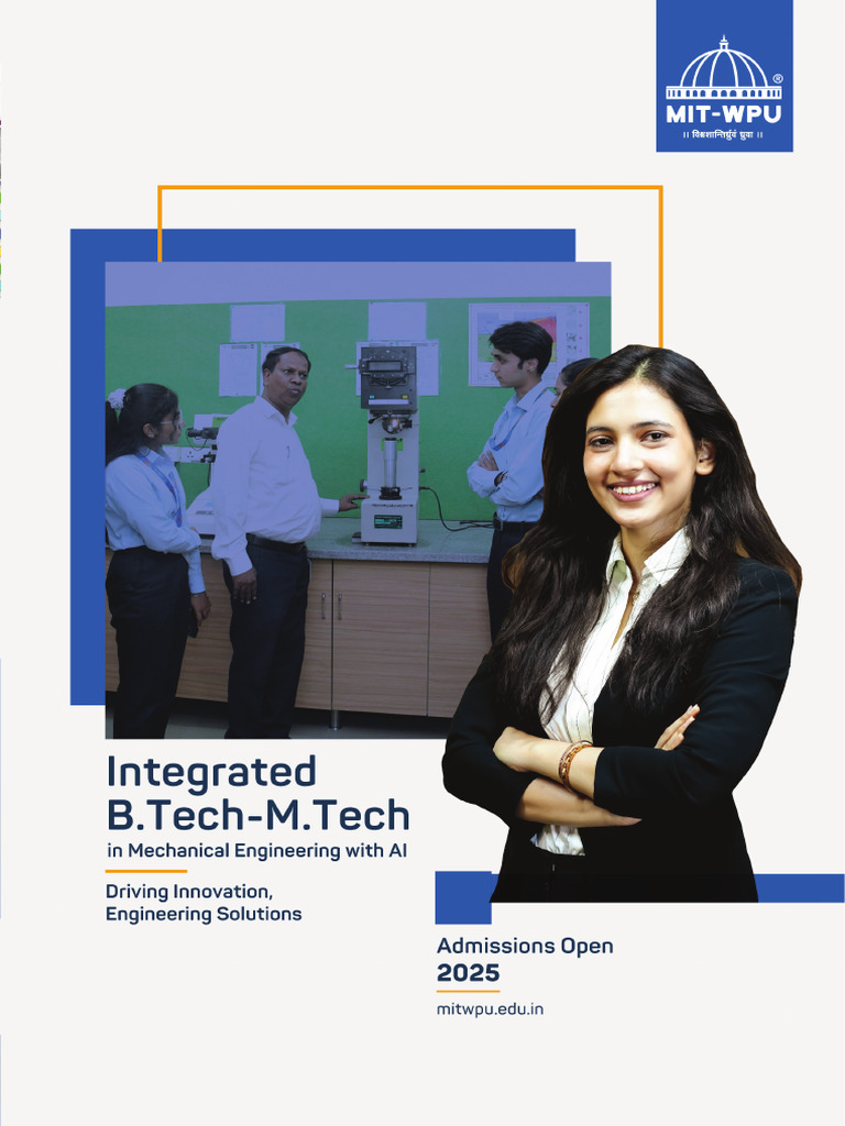 A4 - Integrated B.tech-M.tech in Mechanical Engineering With AI - 30 ...
