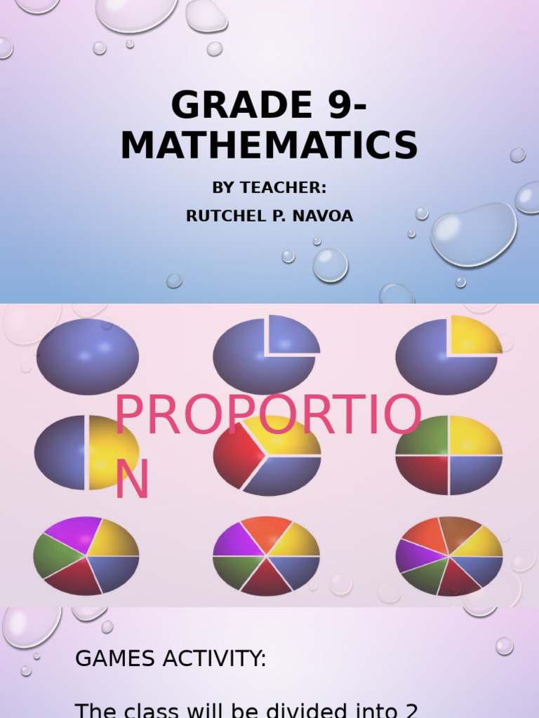Grade 9 - Mathematics Cot | PDF | Ratio | Mathematics