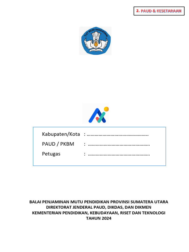 Advokasi ARKAS 4.0 untuk PAUD 2024 | PDF