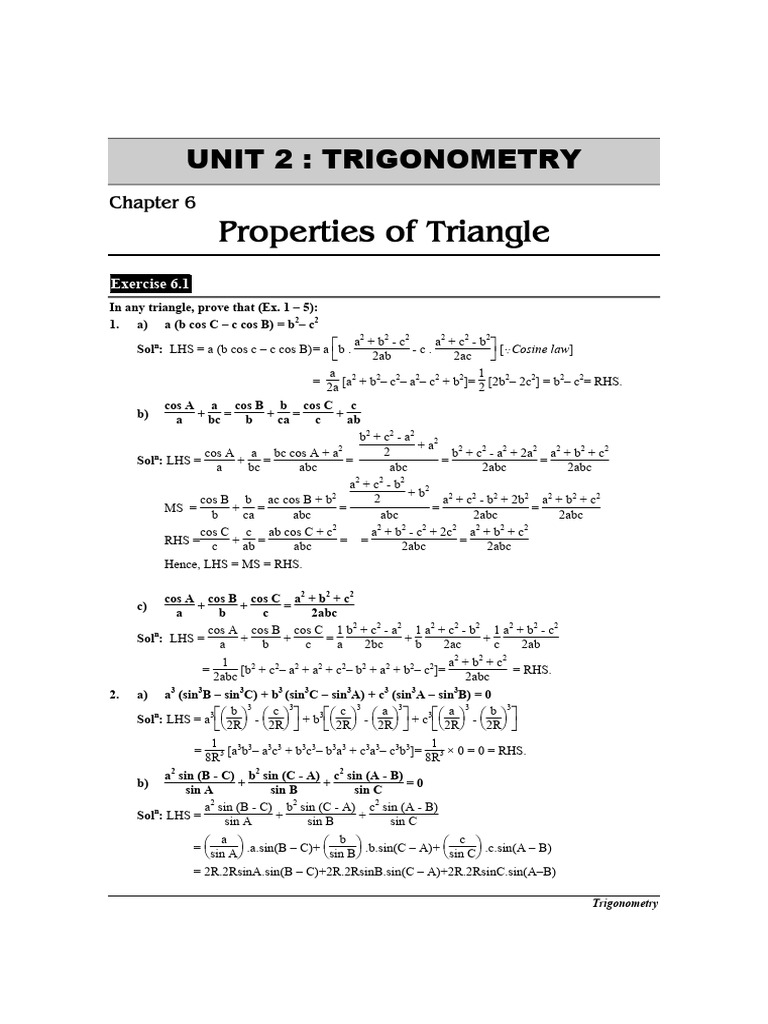 Trigonometry Proofs and Solutions | PDF | Complex Analysis ...