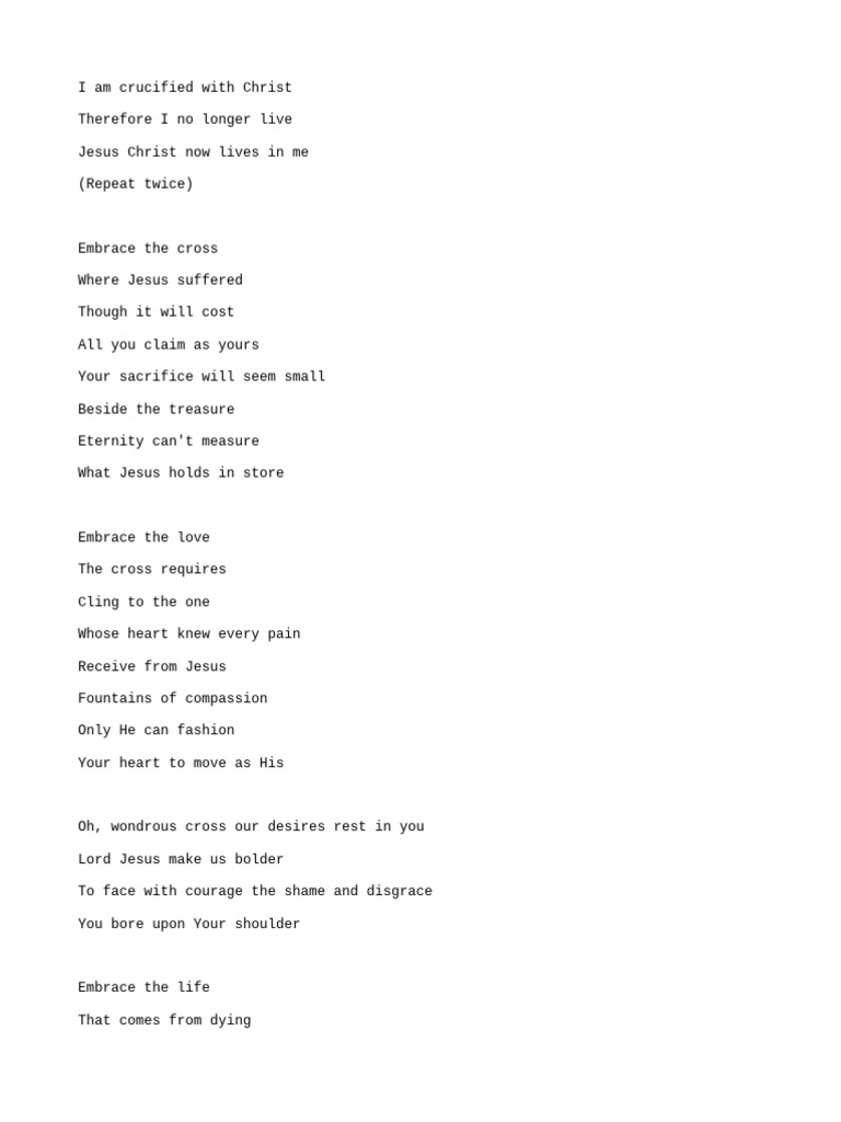 Embrace the Cross | PDF