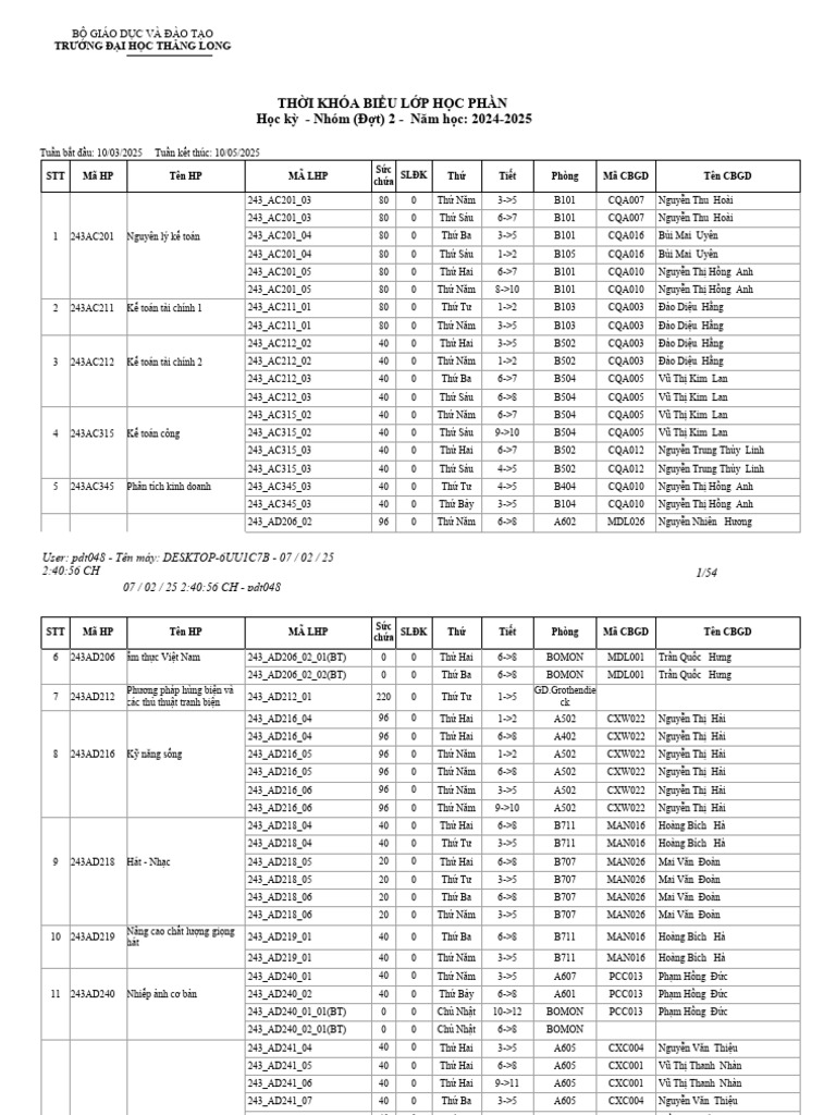 TKB HK2N3 - 07.2.2025 | PDF