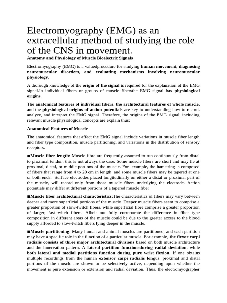 Basic Electromyography 2 | PDF | Electromyography | Axon