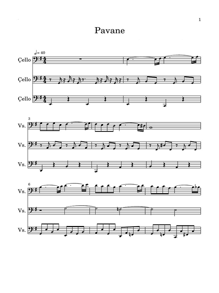 Çello vs. Pavane Comparison Guide | PDF