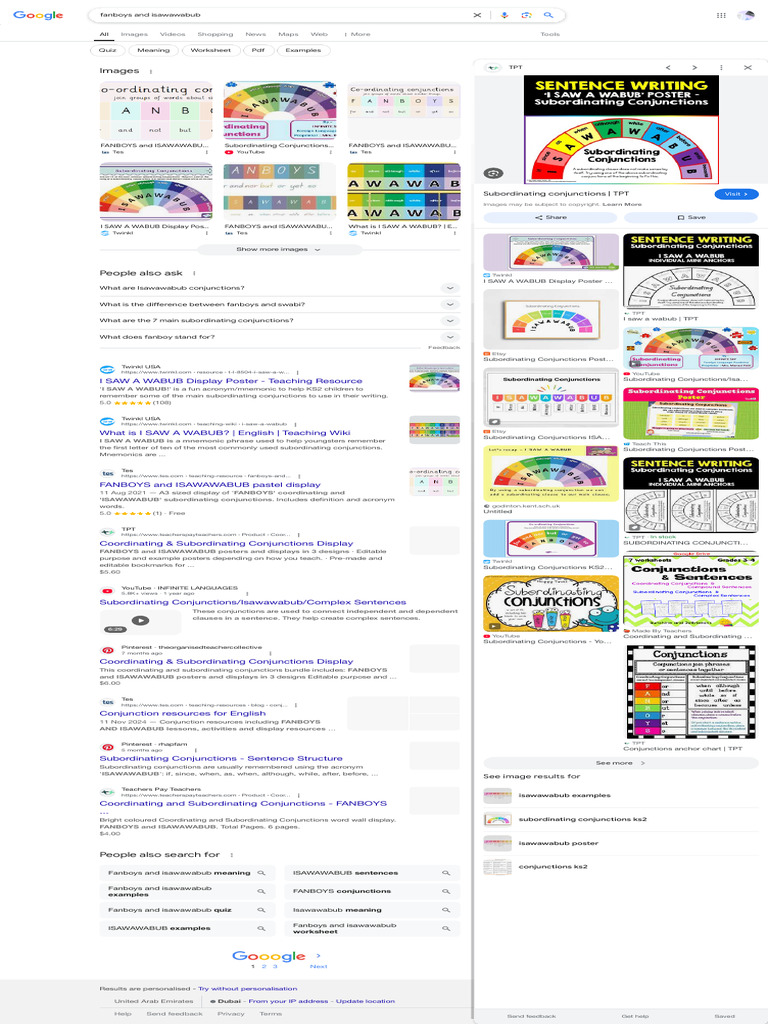 Fanboys and Isawawabub - Google Search | PDF | Syntax | Language Mechanics
