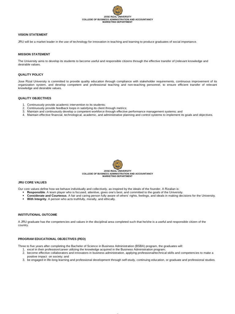 MKT-C503 Retail Management Syllabus 1T Sy2024-2025 | PDF | Marketing | Facebook