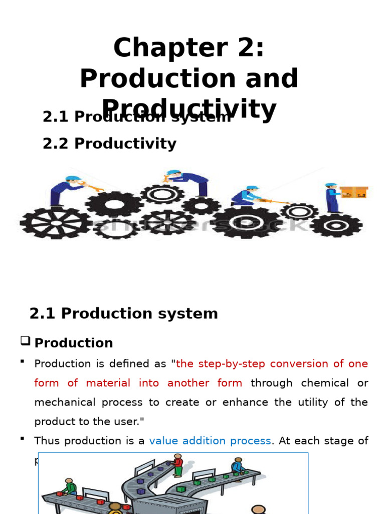 CH 2 Production and Productivity | PDF | Factors Of Production | Labour ...