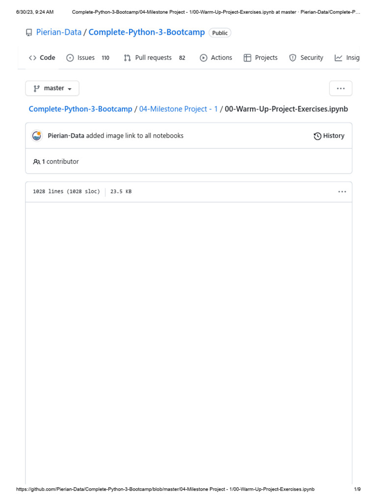 Complete-Python-3-Bootcamp - 04-Milestone Project - 1 - 00-Warm-Up-Project-Exercises - Ipynb at ...
