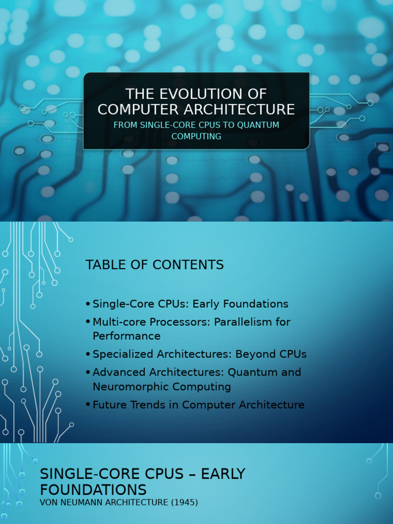Gr5 the Evolution of Computer Architecture | PDF | Central Processing ...