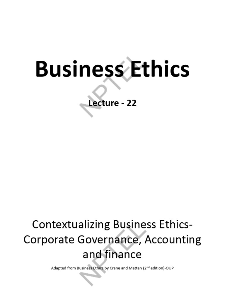 Week 5 Lecture Material_watermark | PDF | Corporate Governance | Insider Trading