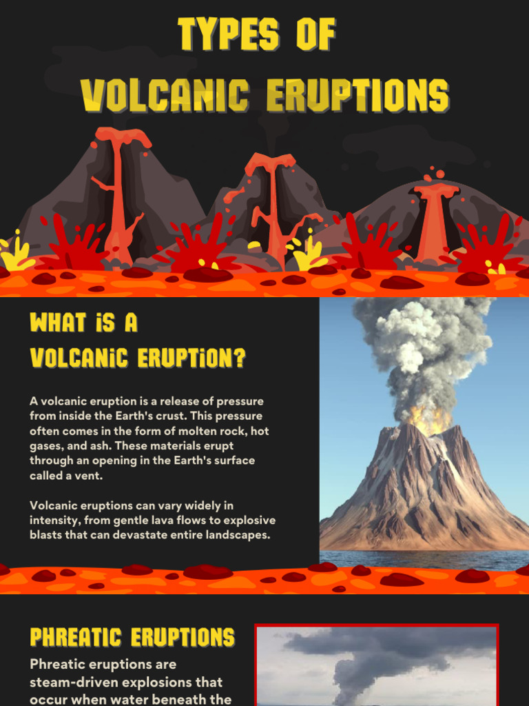 Five Types of Volcanic Eruptions | PDF | Types Of Volcanic Eruptions ...