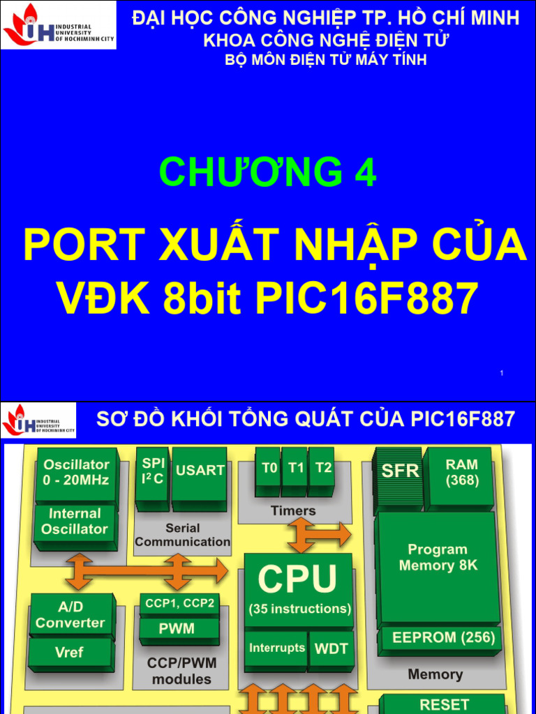 Chuong 4 Port Xuat Nhap Cua PIC16F887 | PDF