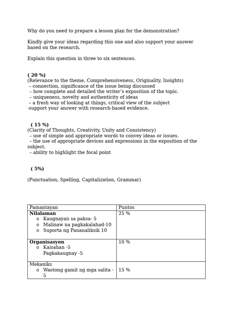 Google Classroom Rubrics | PDF