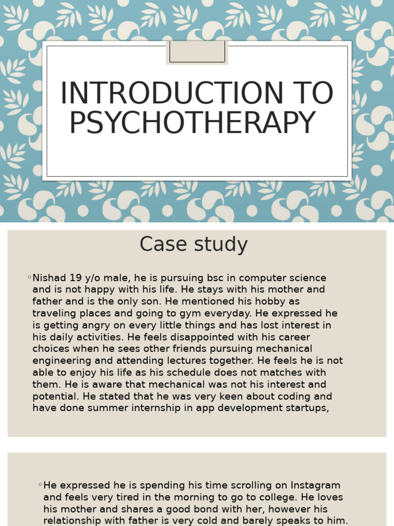 Psychotherapy for Young Adults | PDF | Psychotherapy | Psychology