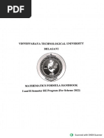Mathematics-II VTU Formula Handbook | PDF