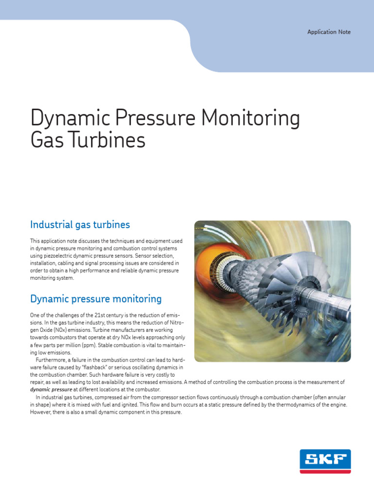 Dynamic Pressure Monitoring in Gas Turbines | PDF | Pressure ...