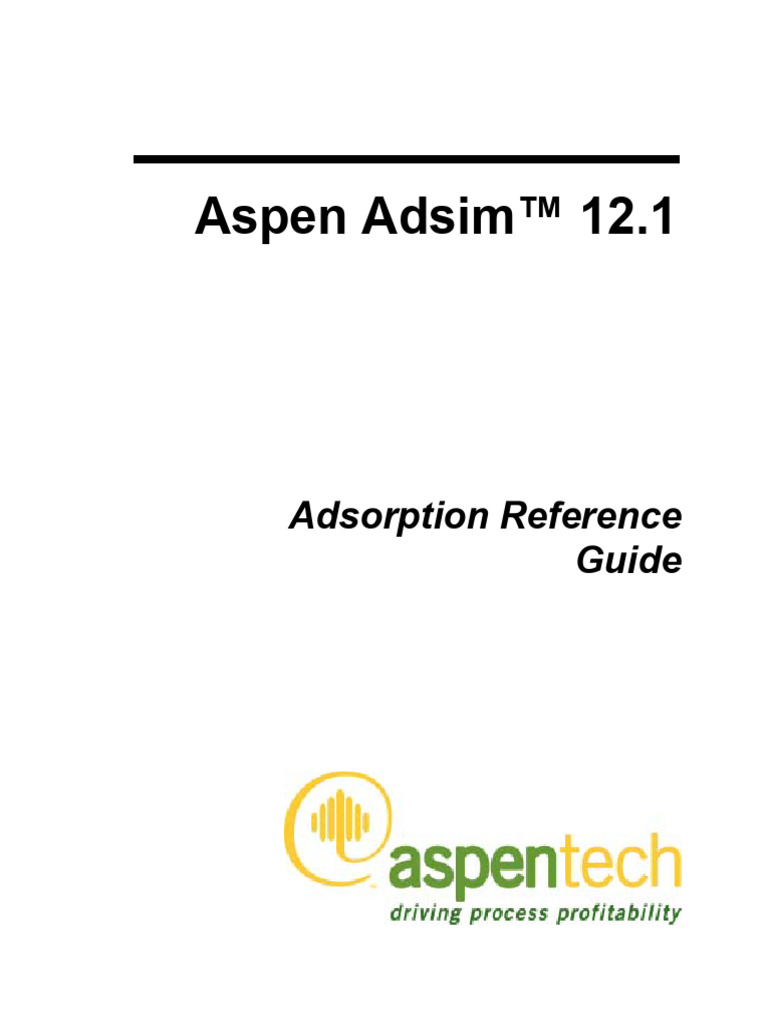Adsim 121 Adsorption Reference Guide | PDF | Adsorption | Gases