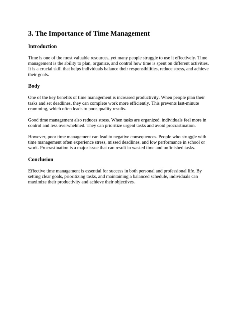 Mastering Time Management Skills | PDF