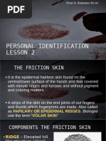 Friction Ridge Skin Anatomy Overview | PDF | Epidermis | Hand